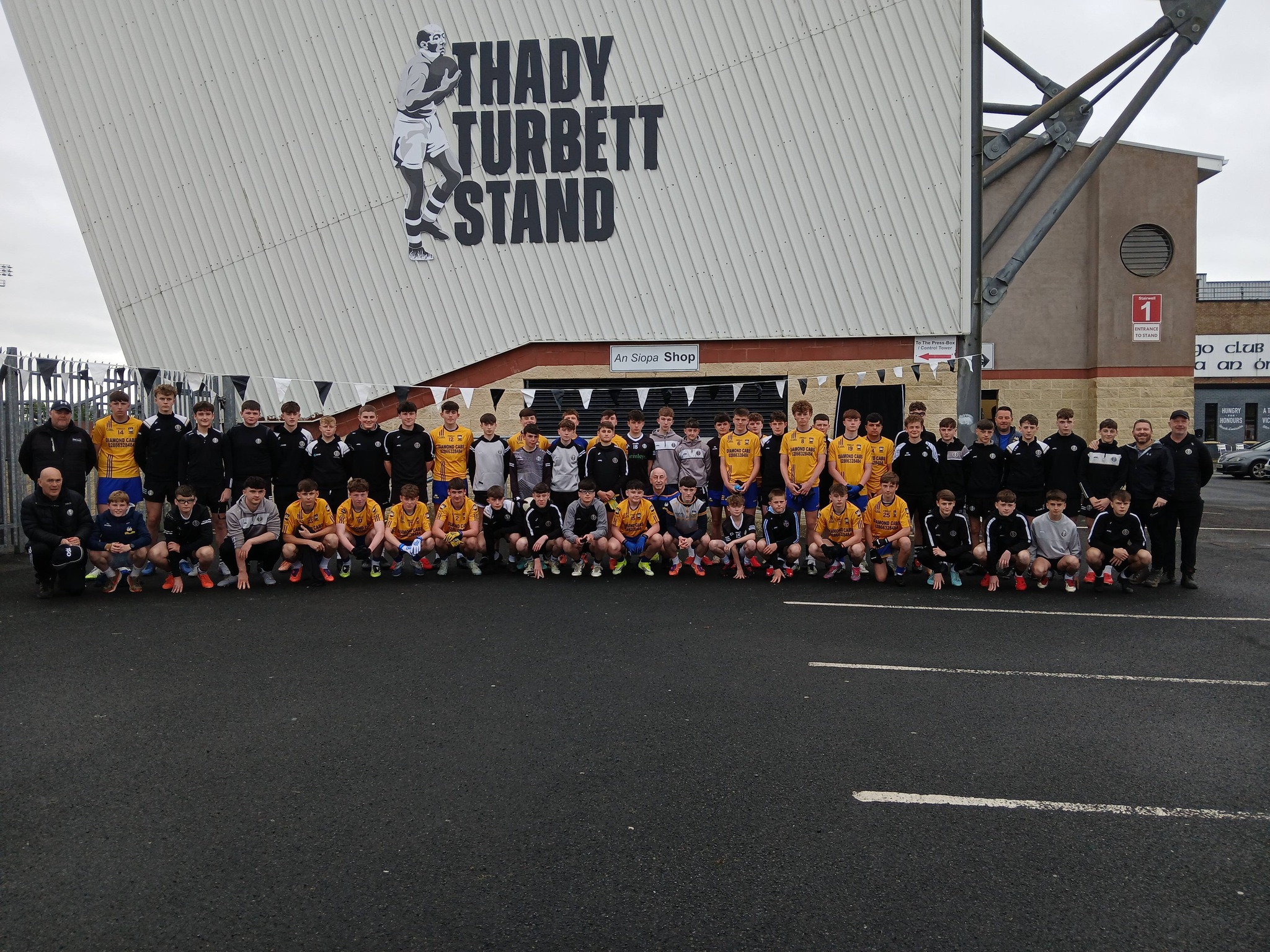 Omagh Mark Dedication of Thaddy Turbett Stand - TeamTalk Mag